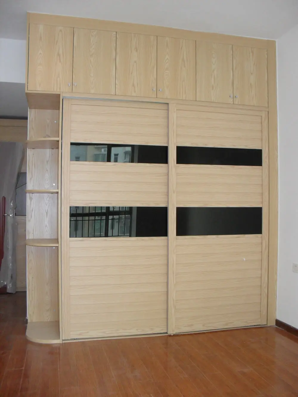 Low Price Decorative Wpc Sliding Door Panel For Closet Wardrobe - Buy ...