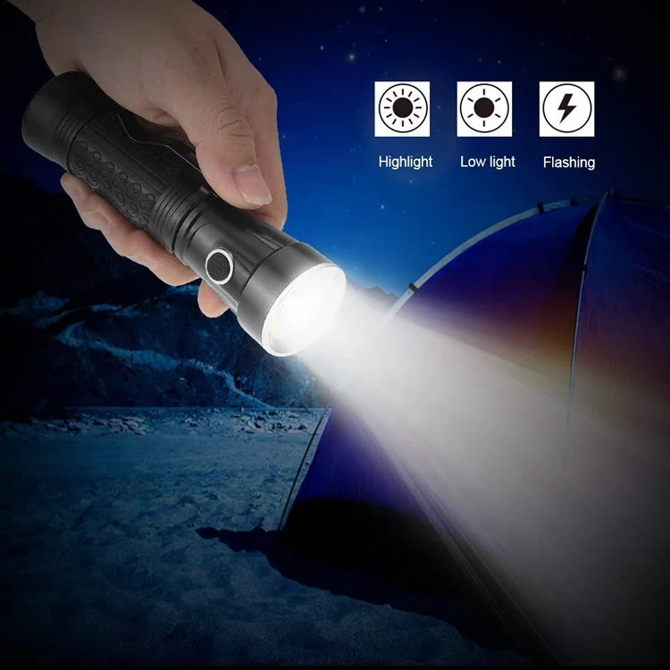 90 Degree Foldable Flashlight Portable Handheld Cob Red Led Torch Light ...