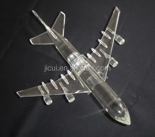 Unique Glass Crystal Airplane Model Handmade Airplane Model - Buy ...