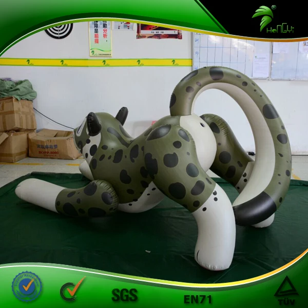Inflatable Snow Leopard - Custom Inflatable Leopard Figure