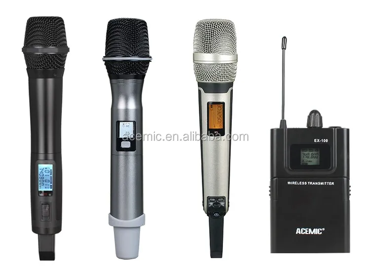 Professional High Quality Stage Dual Channel Uhf Wireless Radio ...
