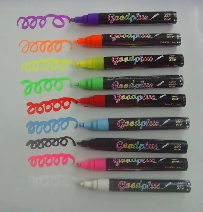 Fluorescent Whiteboard Marker Erasable Chalk Marker Pen For Led Writing ...