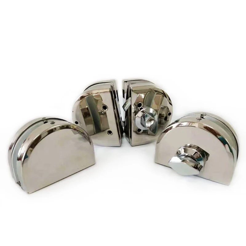 Frameless Glass Door Lock Set Stainless Steel Key Locks Manufacture ...