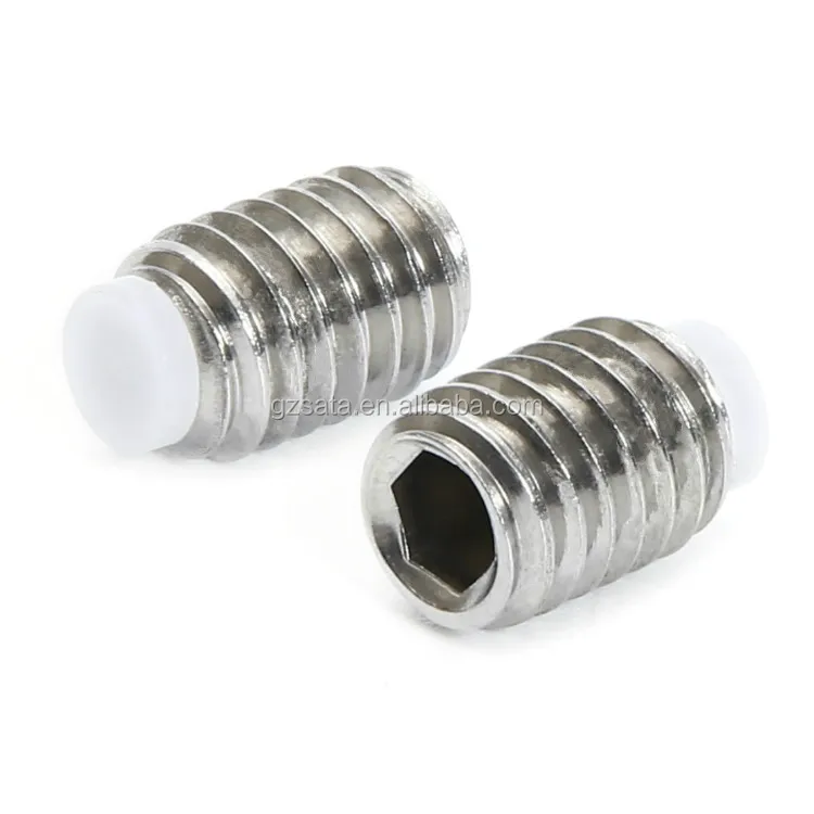 Plastic Nylon Tip Hex Socket Grub Set Screws by Sata Metalware