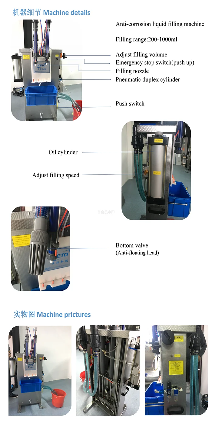 Professional Toilet Cleaner Filler Equipment - Anti Corrosive