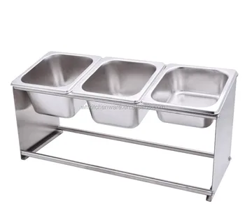 All Size Gn Stainless Steel Condiment Stand & Condiment Holder Rack ...