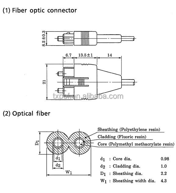 Original Toshiba Tocp 255 Connectorsためall Plastic Fiber Jis F07 - Buy ...