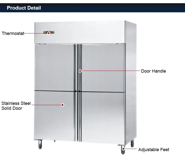 Stainless Steel Upright Commercial Deep Freezer With Ce - Buy ...