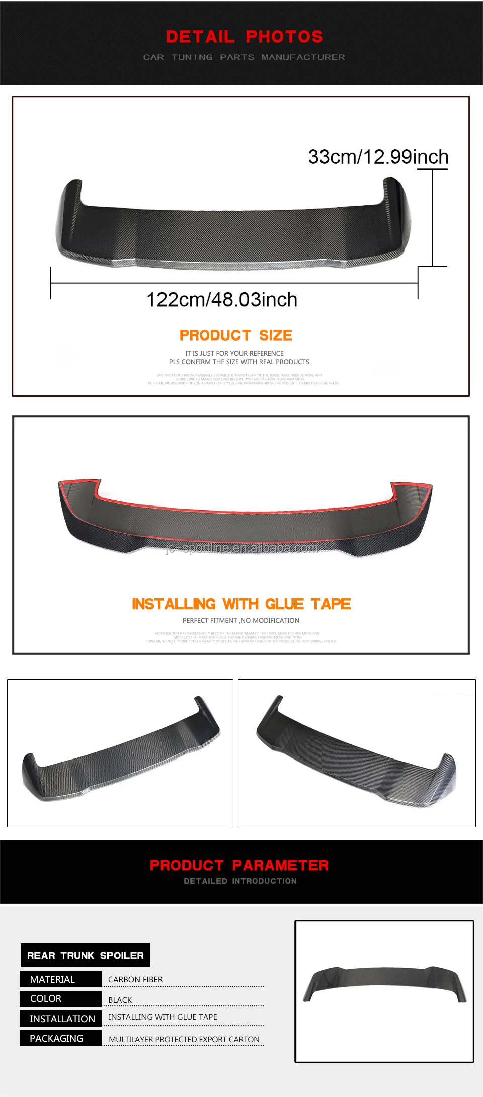 Carbon Fiber X3 G01 Roof Spoiler for BMW Xdrive20i M40i