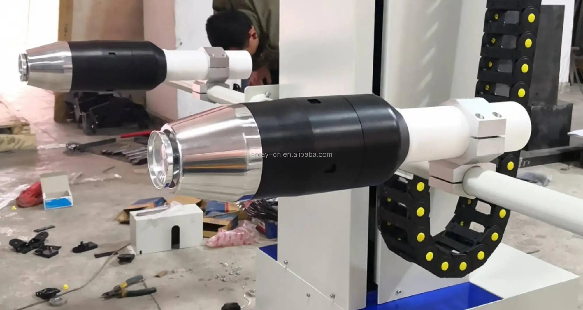 High-speed Electrostatic Rotary-Bell Spray Painting Line