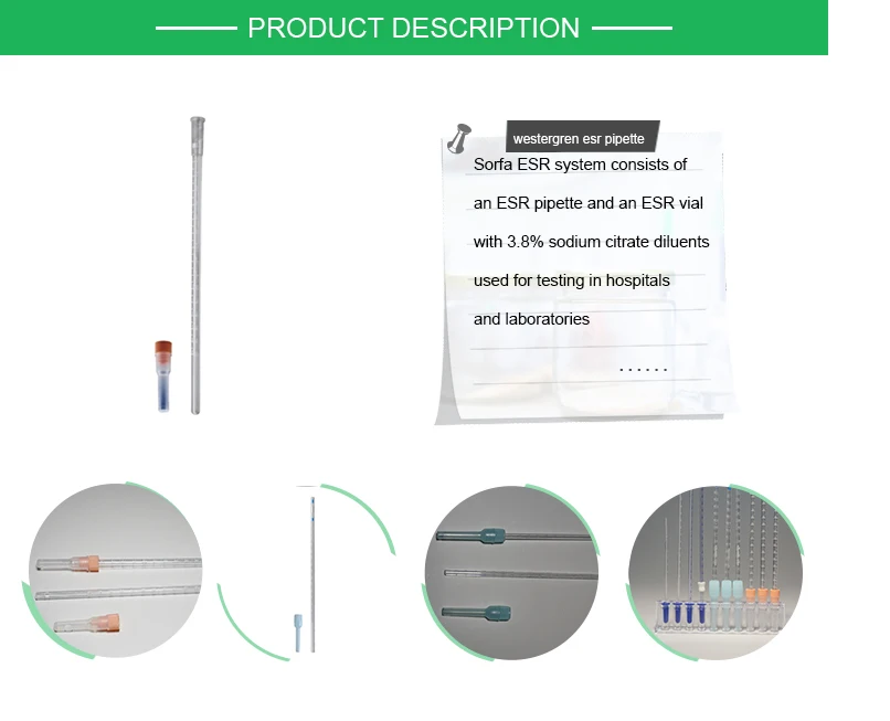 Sterile Pipette Professional Westergren Esr Tube Pipette Disposable Esr ...