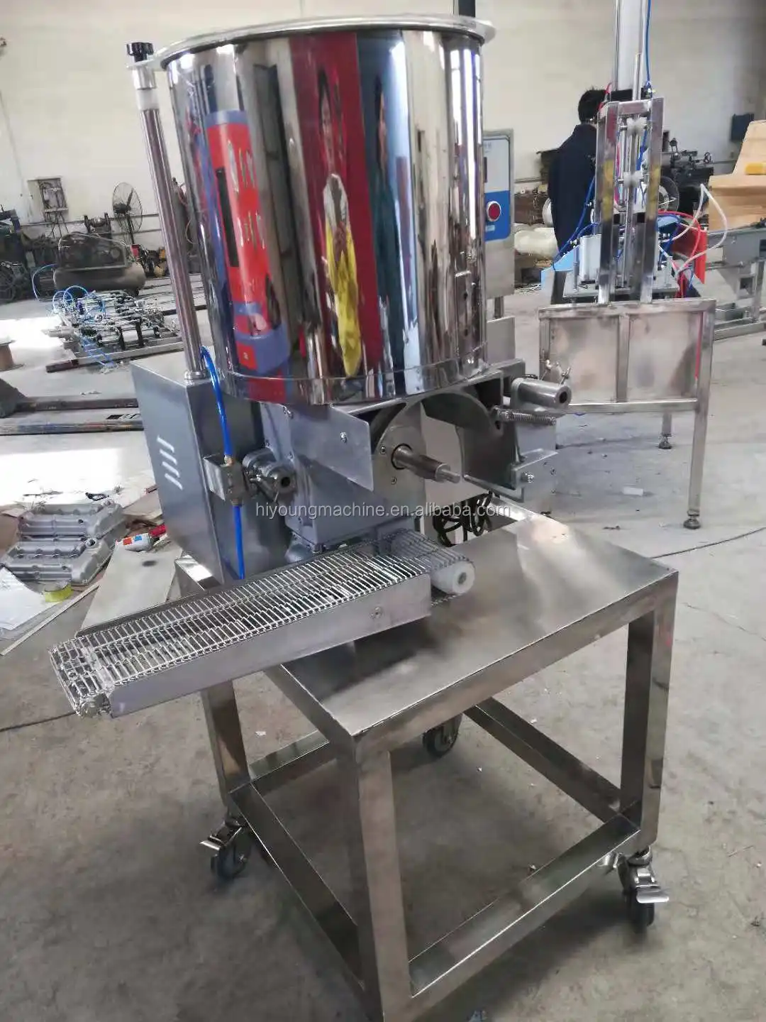 Stainless Steel Beef Machine Steak Meat / Hamburger Patty Making ...