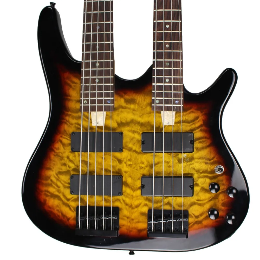 Danpur Datang Electric 5 String Double Neck Bass - Buy Double Neck Bass ...