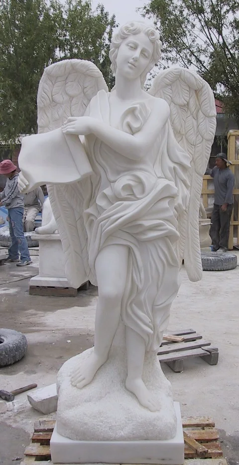Statue of Lucifer, Russian Fallen Angel, Baroque Angel Sculpture