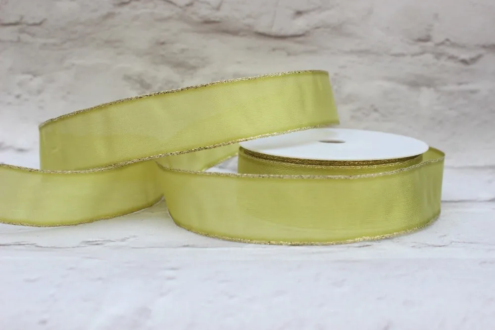 25mm Gold Organza Ribbon - Buy Organza Ribbon gold Organza Ribbon 25mm ...