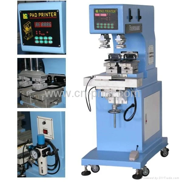 2 Color Ink Cup Tempo Printer 90mm Closed Ink Cup Shuttle Pad Printing ...