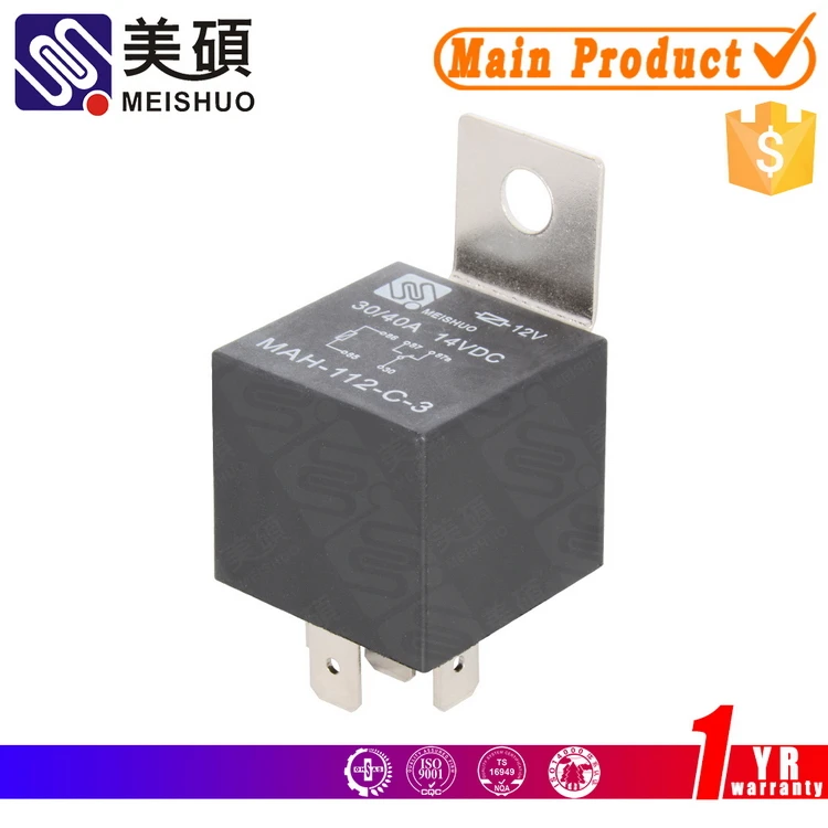 Meishuo Mah Relay Switch 12 Volt 5 Pin 4 Pin Relay 12v 24v - Buy 4 Pin ...