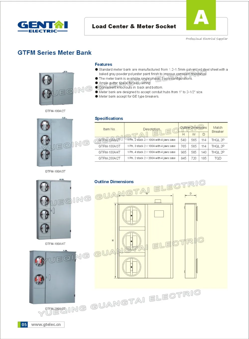 High Quality Cheaper Gyfd-sr-100a-l 100a Aluminum Enclosure Combination ...