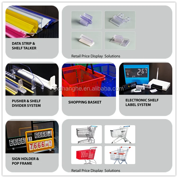 Supermarket Plastic Clear Shelf Dividers Shelves Stopper Rail - Buy ...