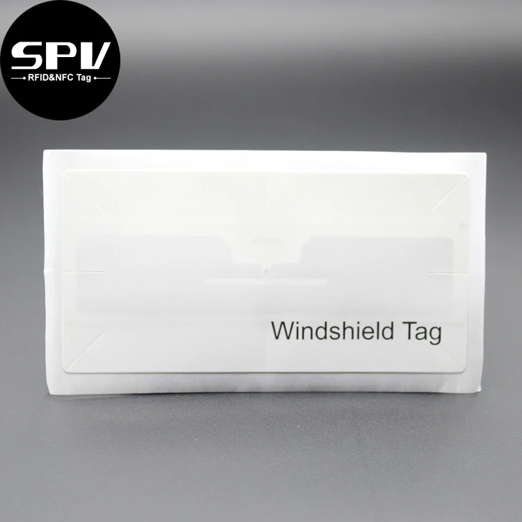 Customized RFID Tag Tamper Proof UHF Car Label for Windshield