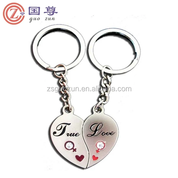 High Quality Stylish Lovely Heart Cute Couple Keychain Love Keychain ...