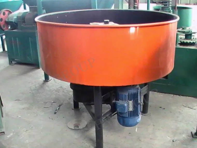 Small Easy Operating Type Pan Mixer / Simple Vertical Concrete Mixer ...