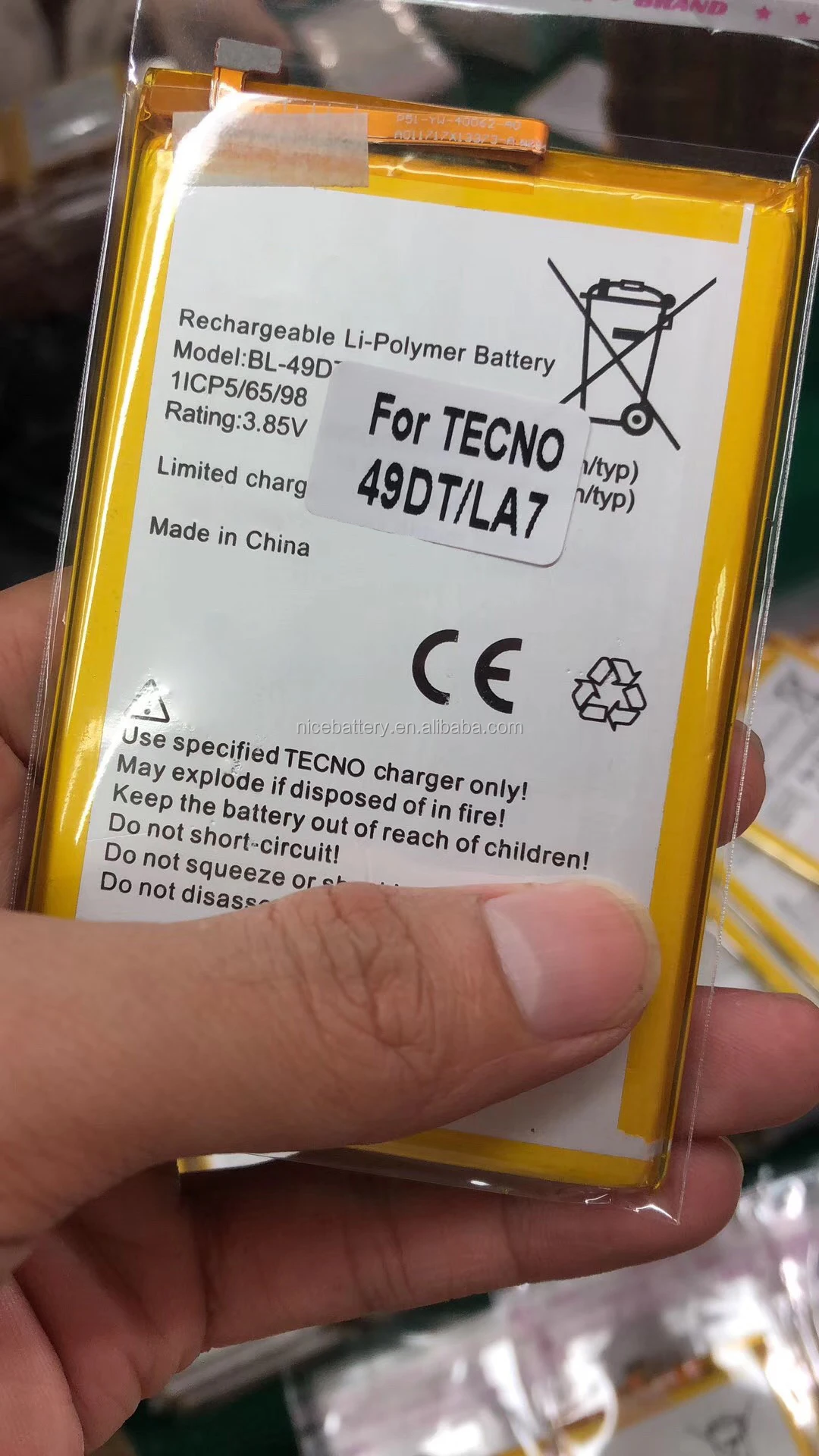 Bl-49dt 3.85v 4900mah/5000mah Factory Wholesale Original Lithium Mobile ...