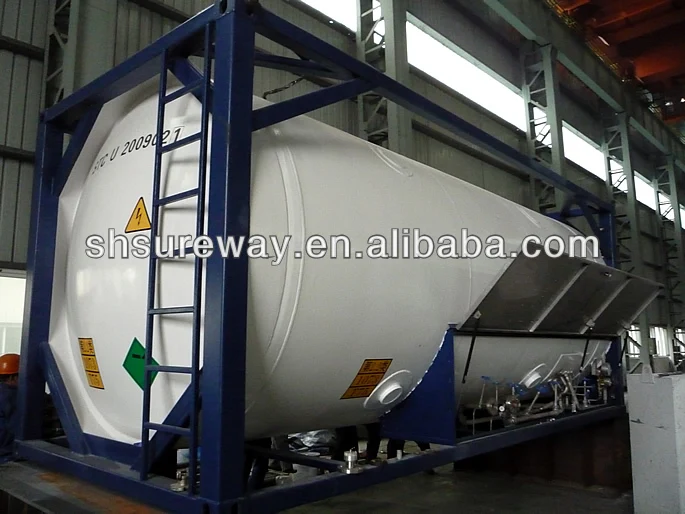 10FT Cryogenic Liquid ISO Tank Container - 10000L Oxygen