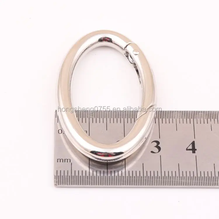 High Quality Oval Shape Metal Spring Gate O Ring Clasps For Handbag ...