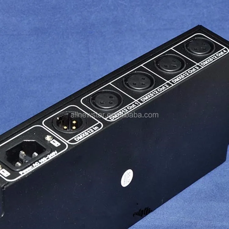 Dmx Signal Amplifier Repeater Dmx Splitter 4 Output Ports Ac 100-240v ...