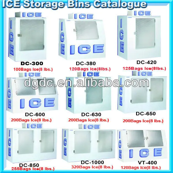 Refrigerated Outdoor Ice Box - Efficient Bagged Ice Storage