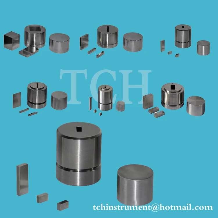 Rectangular Punch Powder Pellet Molds Pressing Die For Lab Hydraulic ...