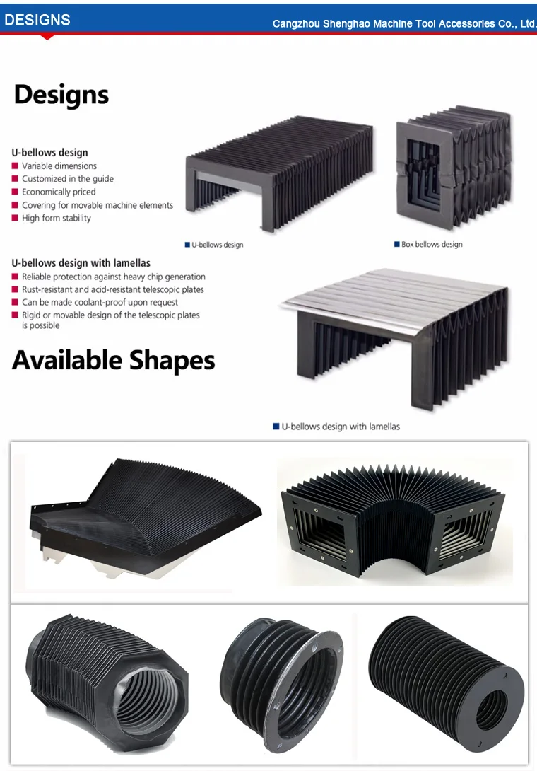 High Quality Rubber Bellows Dust Cover Shenghao Flexible Guard Shield ...