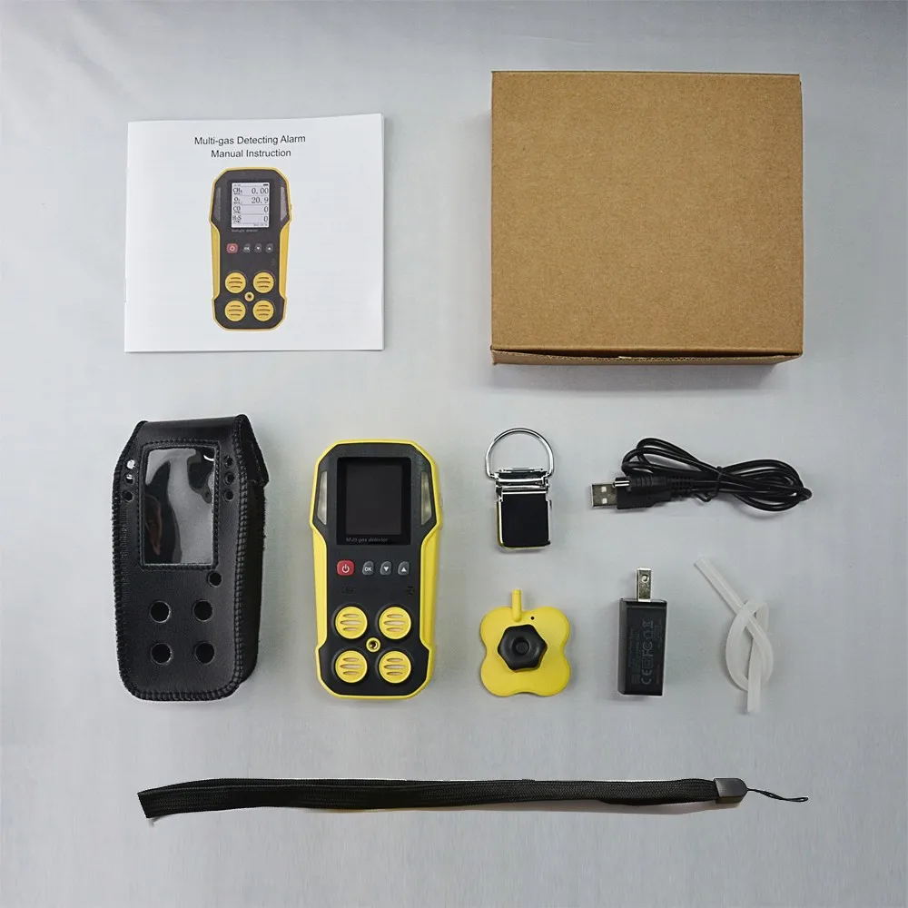 Confined Space 4 Gas Monitor Stel/twa For Life Safety Applications ...