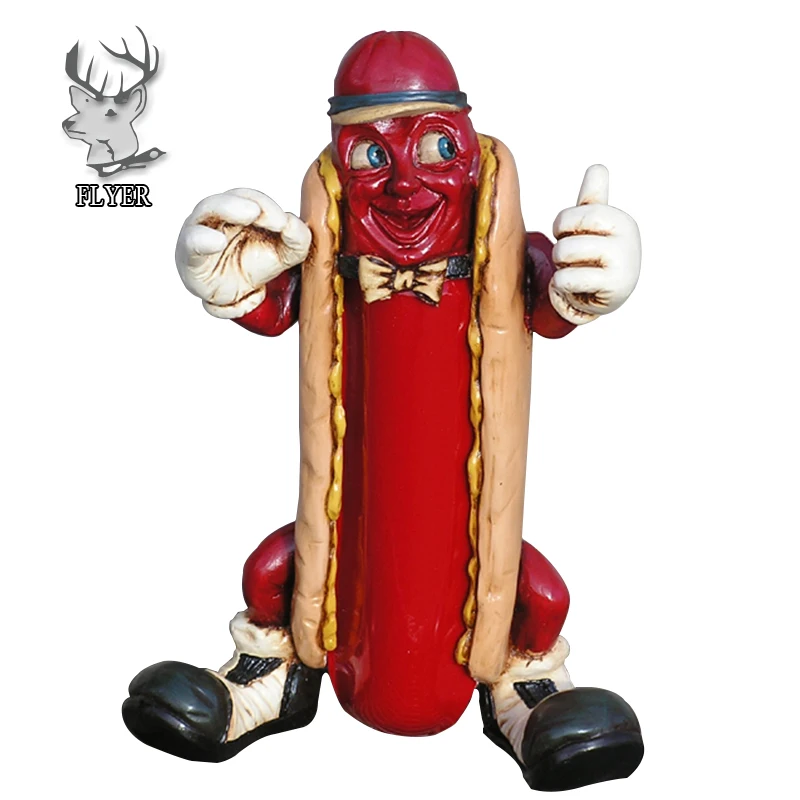 Custom Fast Food Restaurant Statue - Fiberglass Hamburger, Hot Dog ...