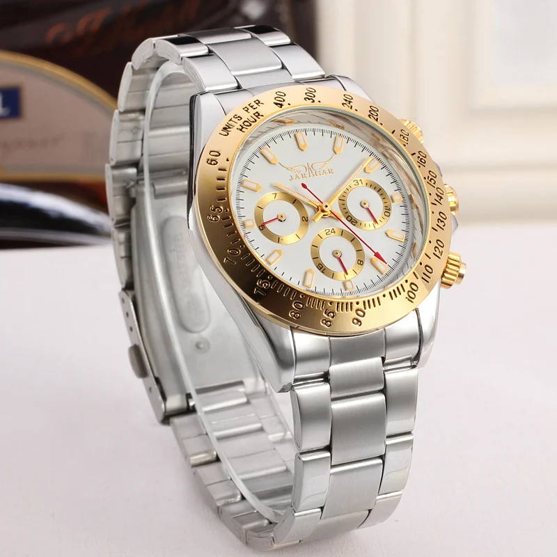 Stainless Steel Mens Day Jaragar Watch Luxury for Man China Factory ...