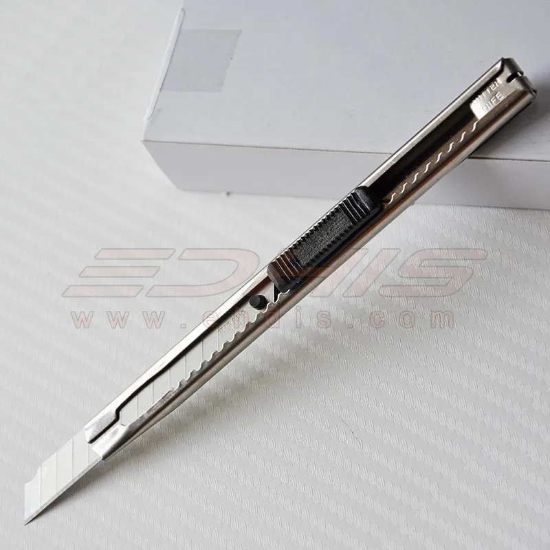 Retractable Folding Utility Knife Box Cutter With 9mm Sharp Blade /thin ...