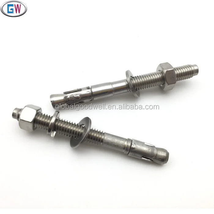 A2 A4 304 316 Ancla De Cuña De Acero Inoxidable Ancla Bolt A Través Del ...