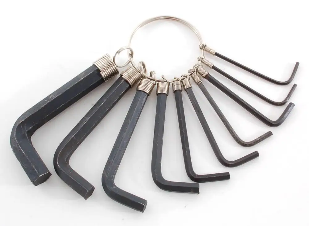 10 In 1 Hand Tool Kit Key Chain Allen Wrench Hex Key Set - Buy Hex Key ...