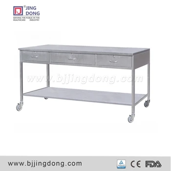 #304 Stainless Steel Hospital Cssd Working Bench Packing Table - Buy ...