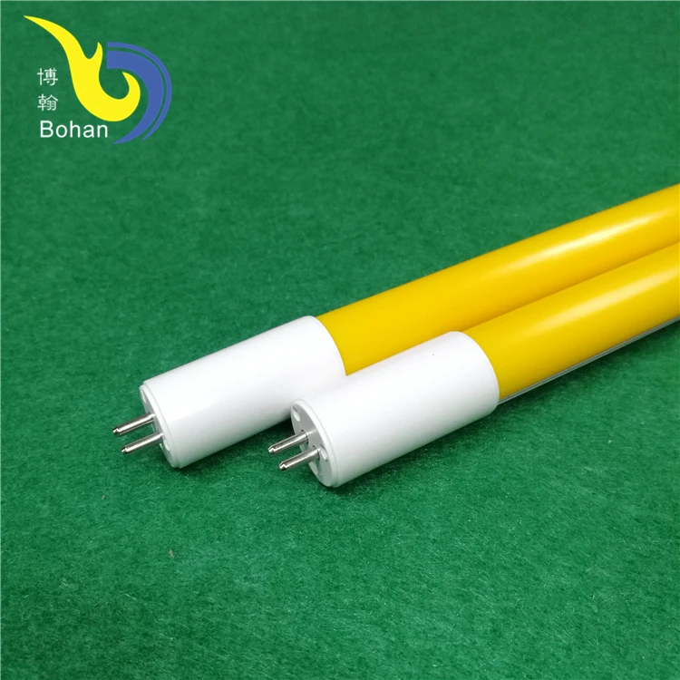Yellow Color Uv Free Led Tube T5 T8 500nm Semiconductor Uv Filter Led ...