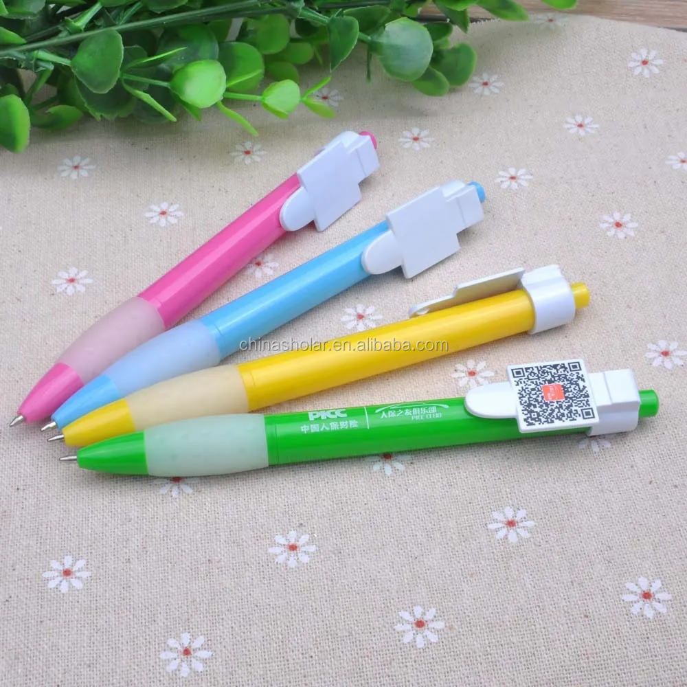Hot Selling Big Logo Printed Qr Code Plastic Pen - Buy Plastic Pen,Qr ...