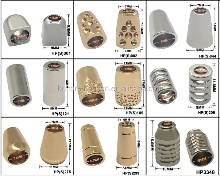 419 Custom Fashion Brass Jacket - Metal Cord Stopper