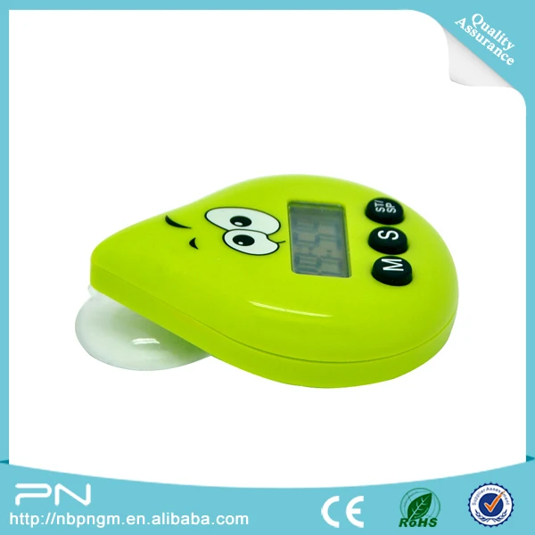 Water-drop Shape Digital Shower Timer Waterproof Timer With Suction Cup ...