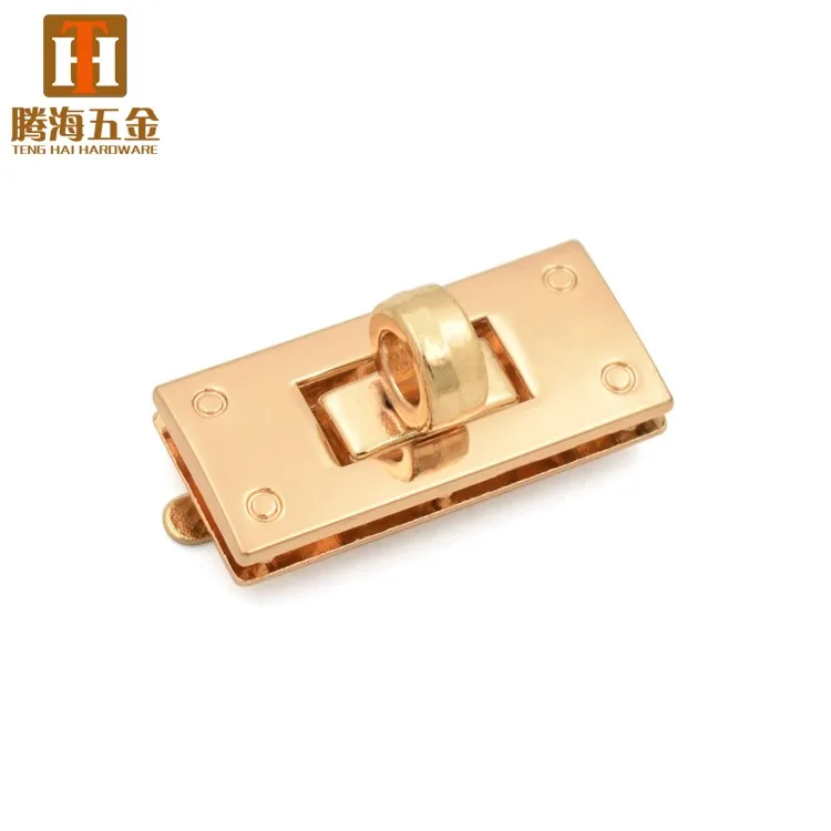 Custom Rectangle Metal Twist Lock Fasteners For Handbags - Buy Metal ...