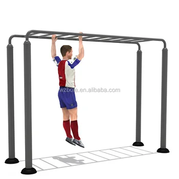 China Galvanized Pipe Outdoor Fitness Equipment Steel Monkey Bars - Buy ...