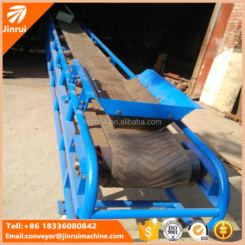 Sand Gravel Mobile Belt Conveyor With Hopper - Buy Belt Conveyor With ...