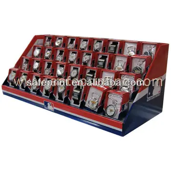 Corrugated Box Packed Watches Counter Display Desktop Steps Exhibitor ...