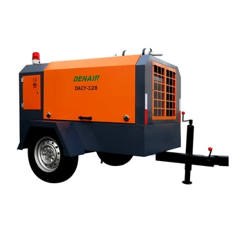 7 Bar Mobile Air Compressor With Jackhammer 125 Cfm - Buy Air ...