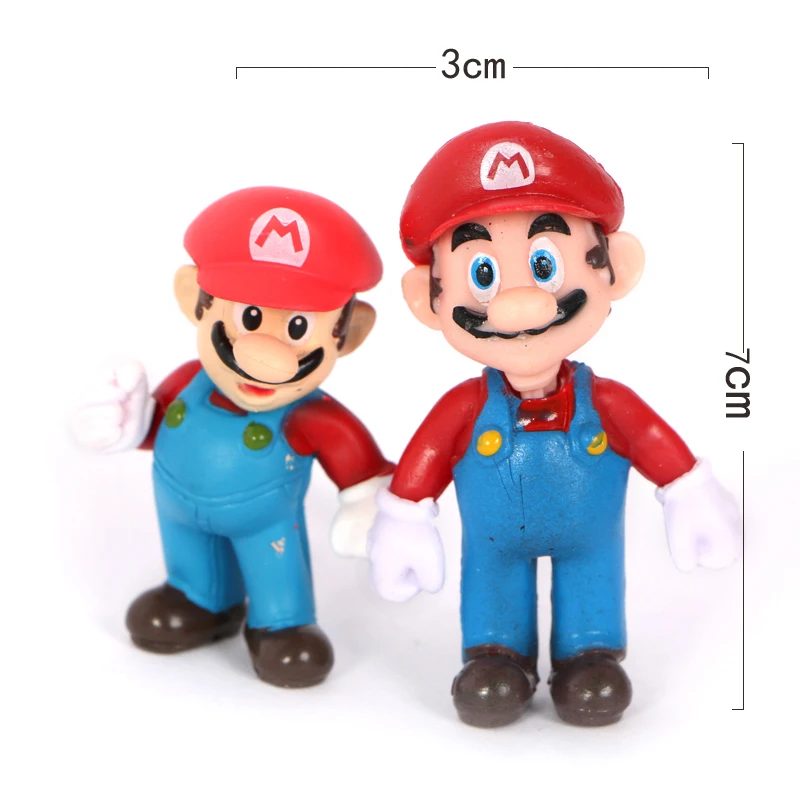 Action Figures Toys & Games Mario Luigi Bagged Super Mario Brothers PVC ...